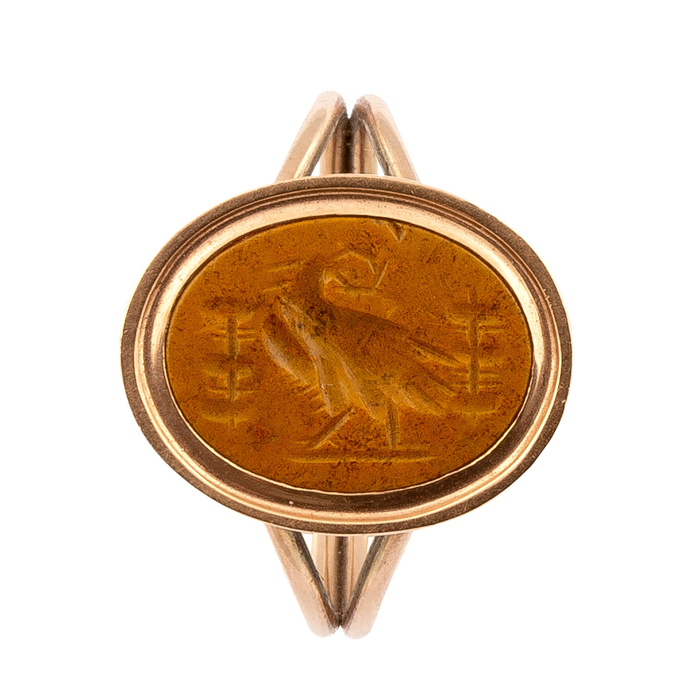 Small Ancient Roman Amethyst Intaglio of the God Mercury in a Later ...