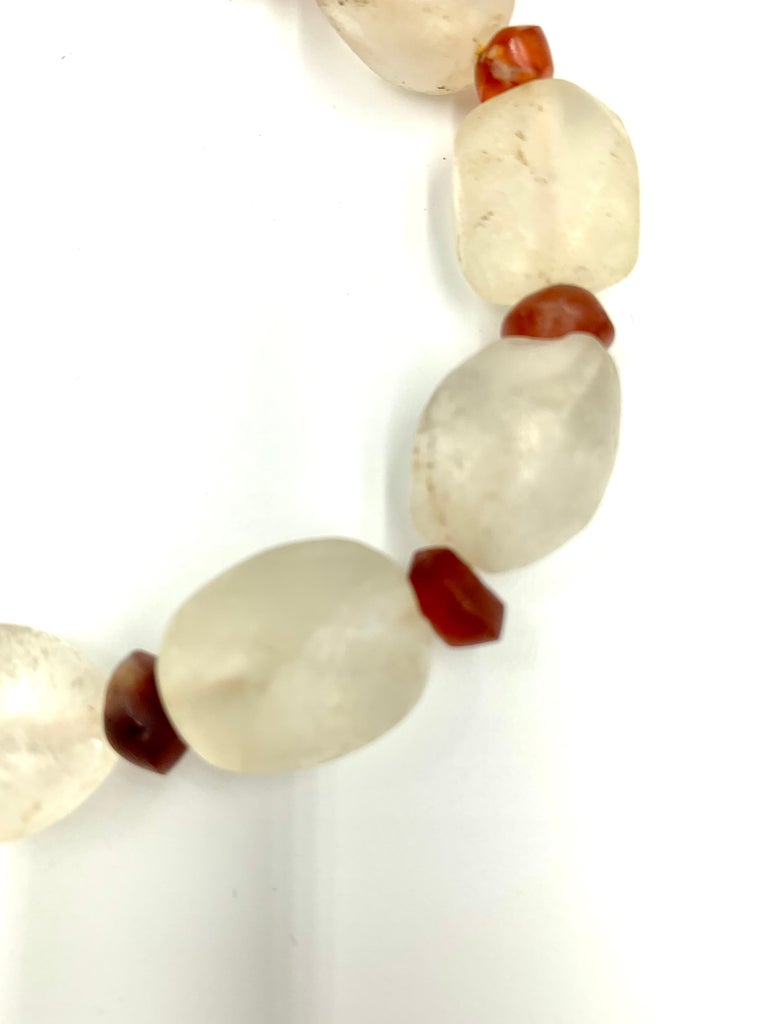 Large Ancient Roman Rock Crystal and Carnelian Necklace, 1st-2nd ...