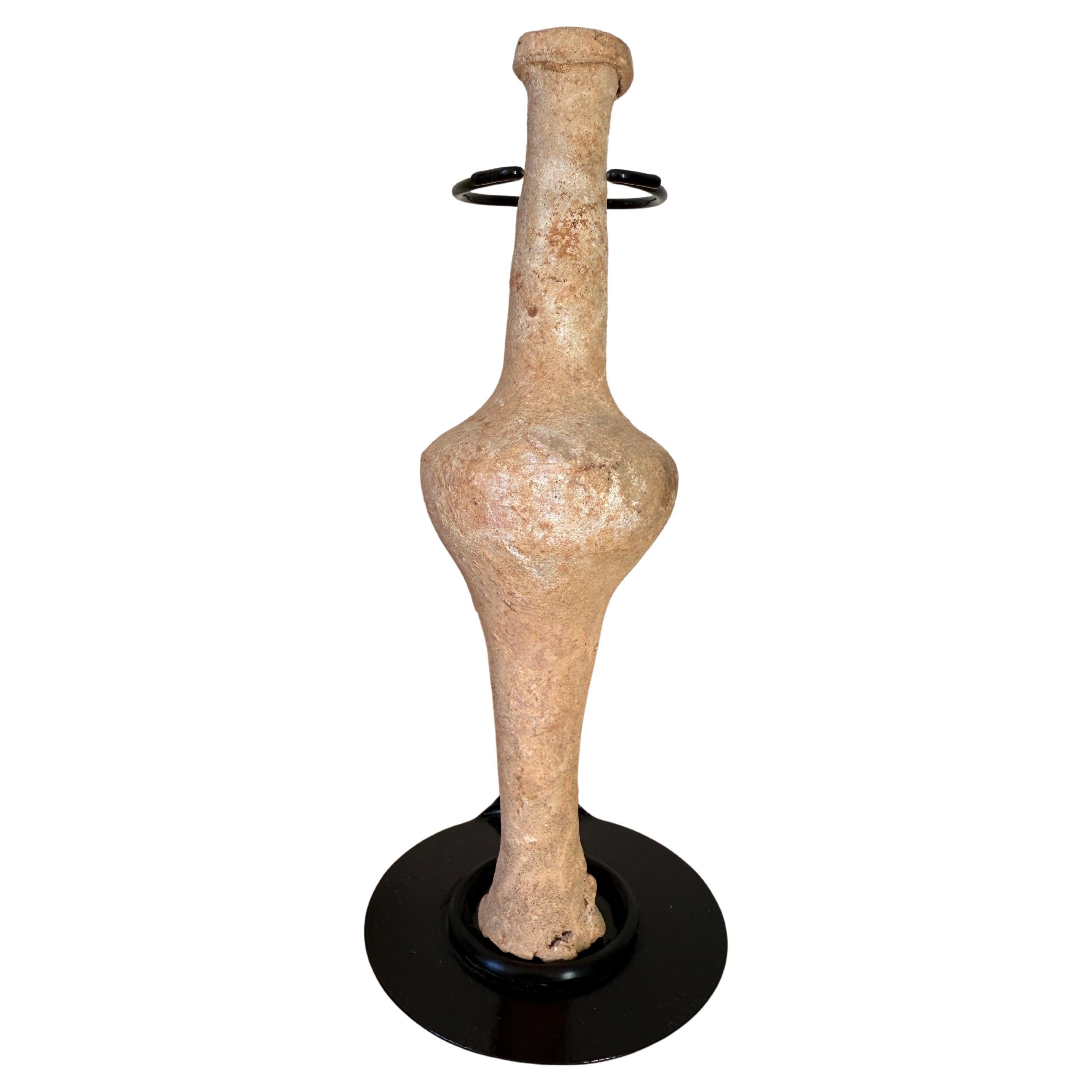 Ancient Roman Petite Vase with Stand For Sale at 1stDibs
