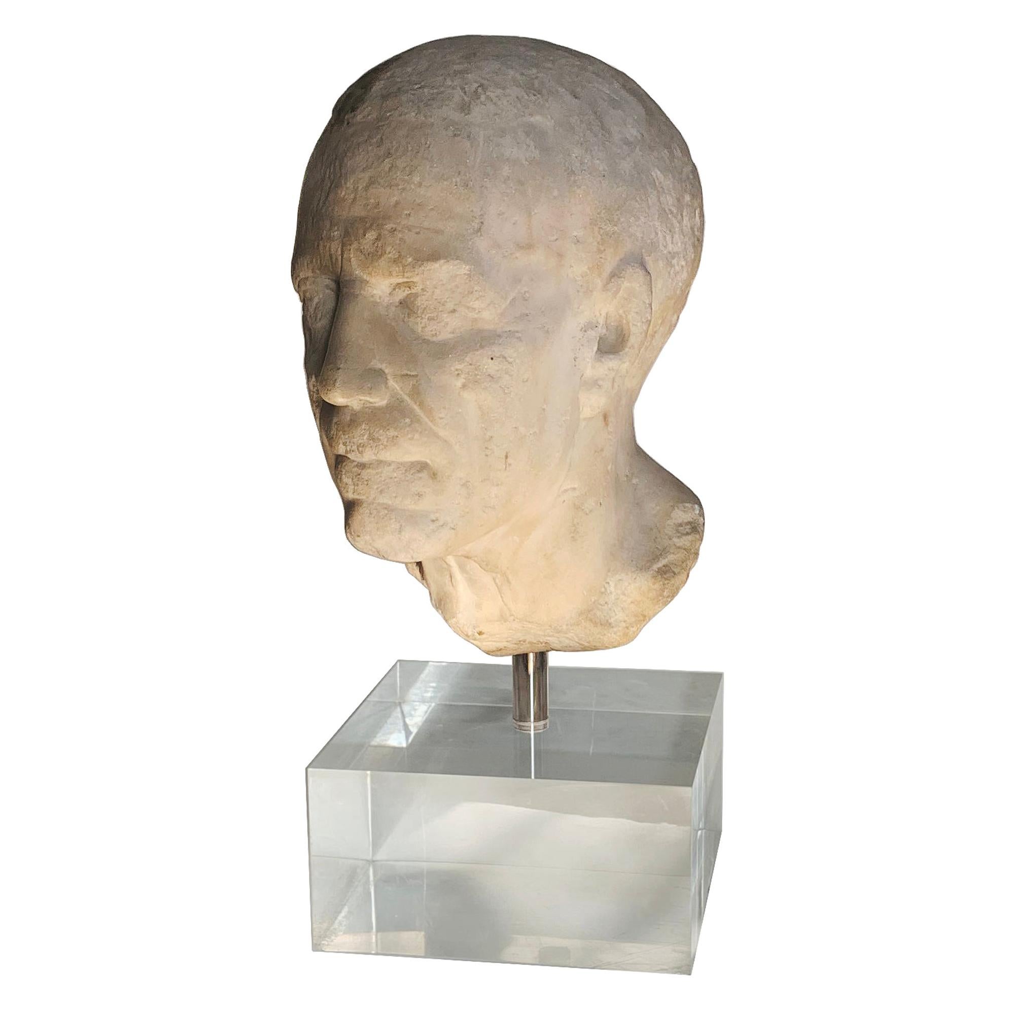 Ancient Roman Portrait Bust of a Man, 1st Century BC For Sale at 1stDibs