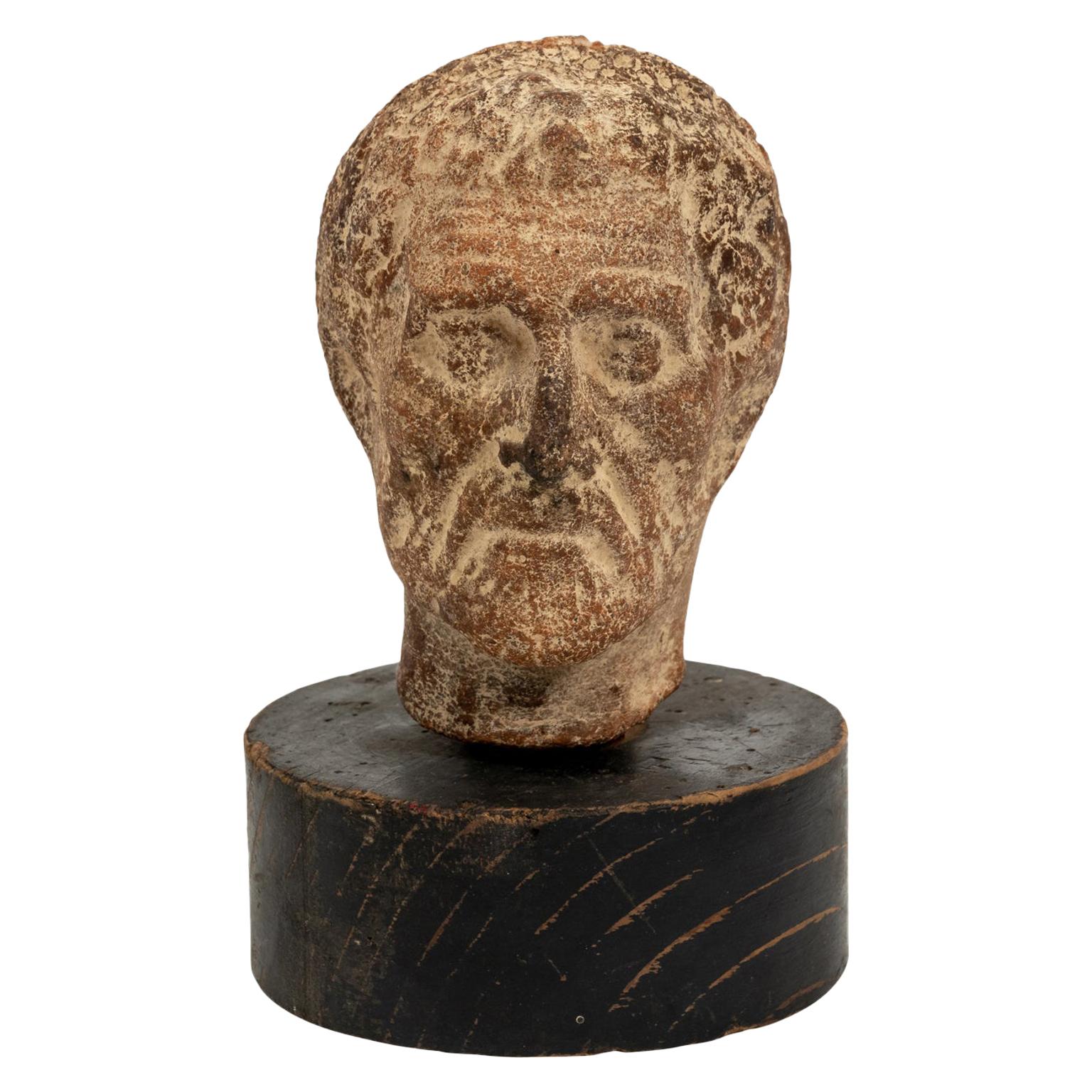 Ancient Roman Terra Cotta Head at 1stDibs