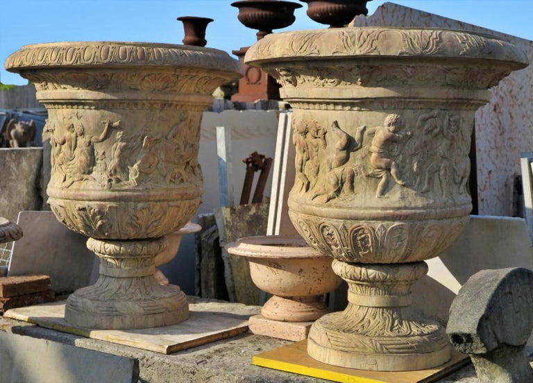 Ancient Roman Vase of the Baccanale (Louvre Collection) End 19th ...