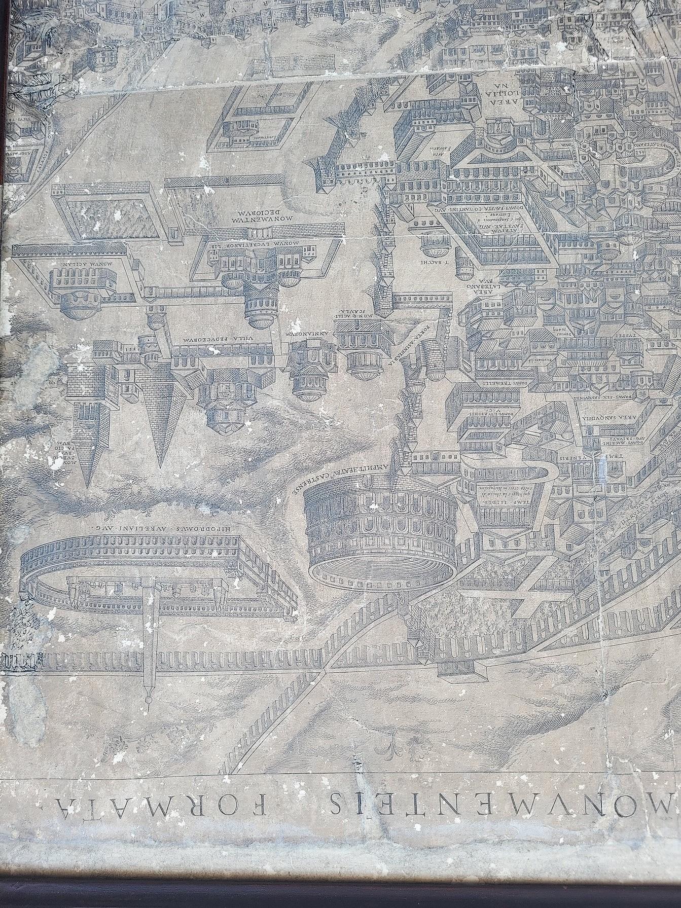 Ancient Rome, Framed Engraving, 17th / 18th Century For Sale at 1stDibs