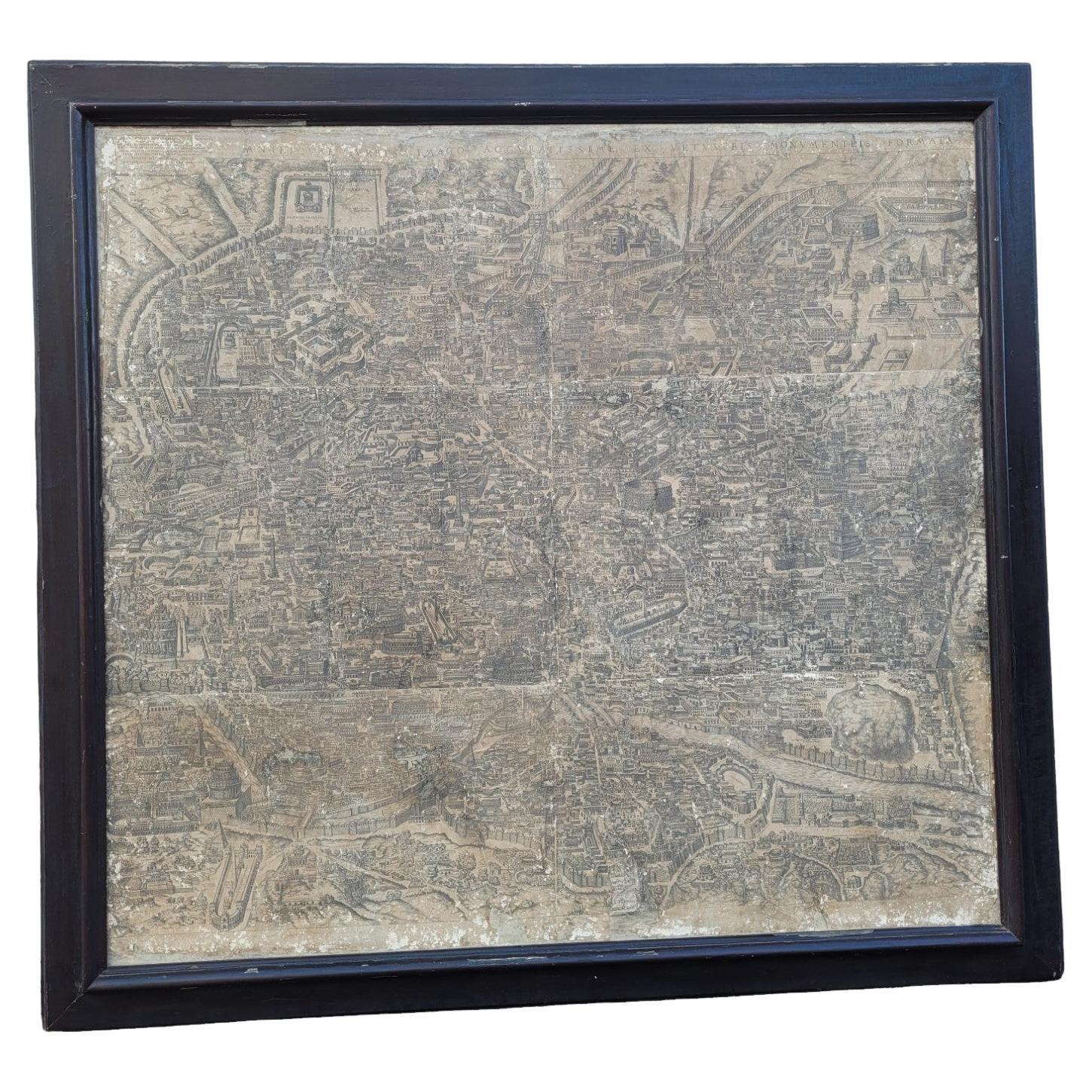 Ancient Rome, Framed Engraving, 17th / 18th Century For Sale at 1stDibs