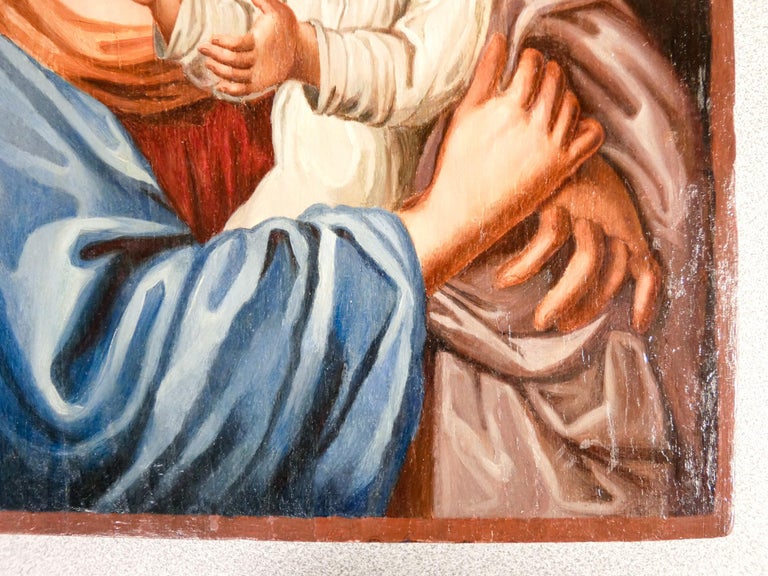 Ancient Russian Icon with 84 Silver Riza, Madonna with Child, Russia ...