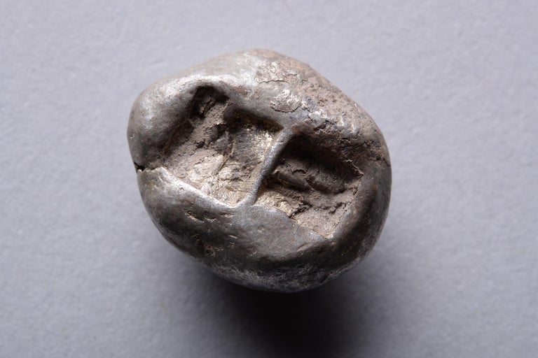 Ancient Silver King Croesus Coin, 550 BC at 1stDibs
