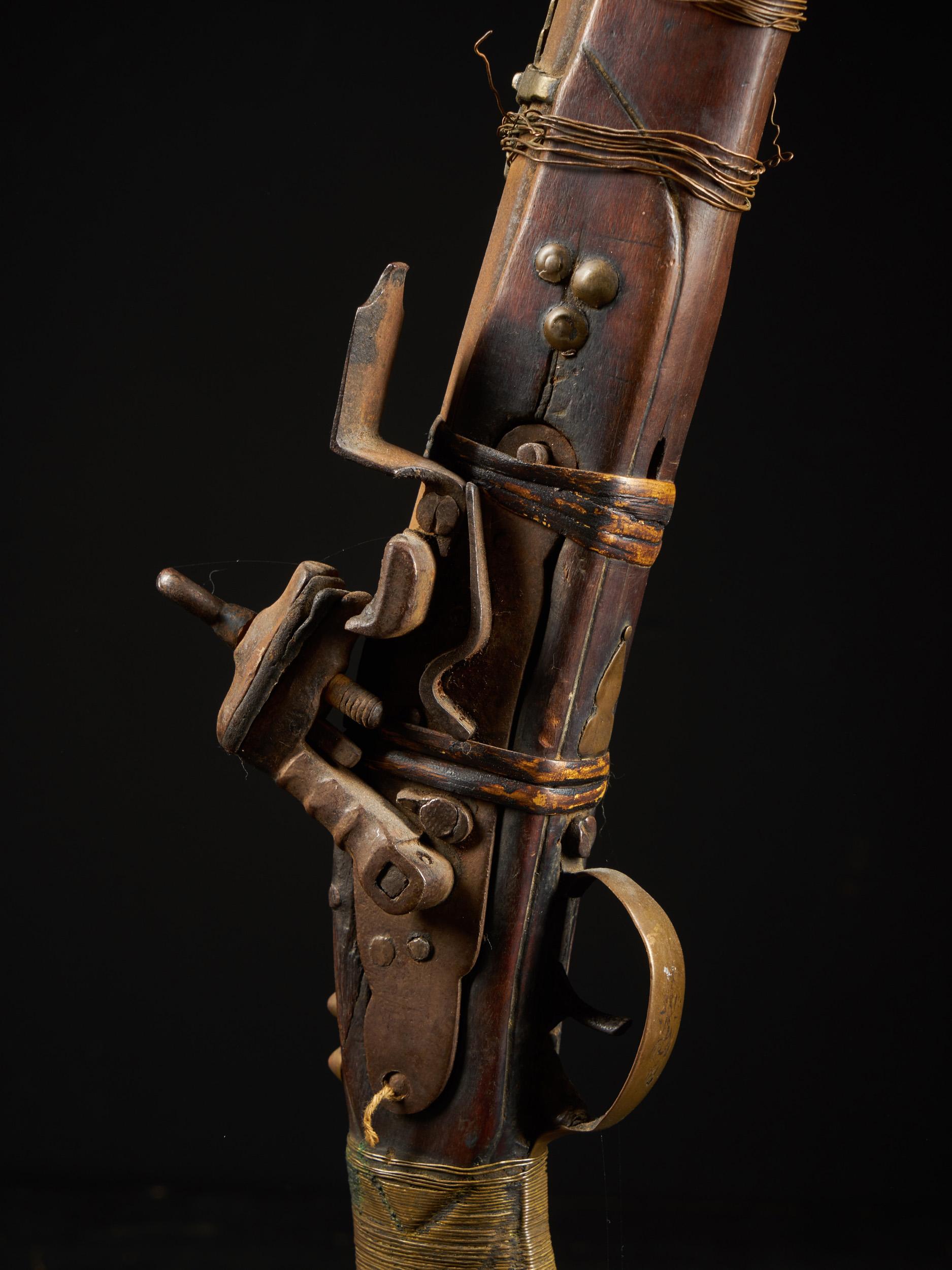 Ancient Trade Riffle Used by the Chokwe People in Angola For Sale at ...