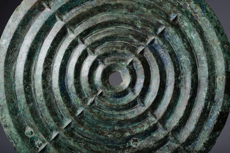 Ancient Villanovan Bronze Geometric Disk For Sale at 1stDibs