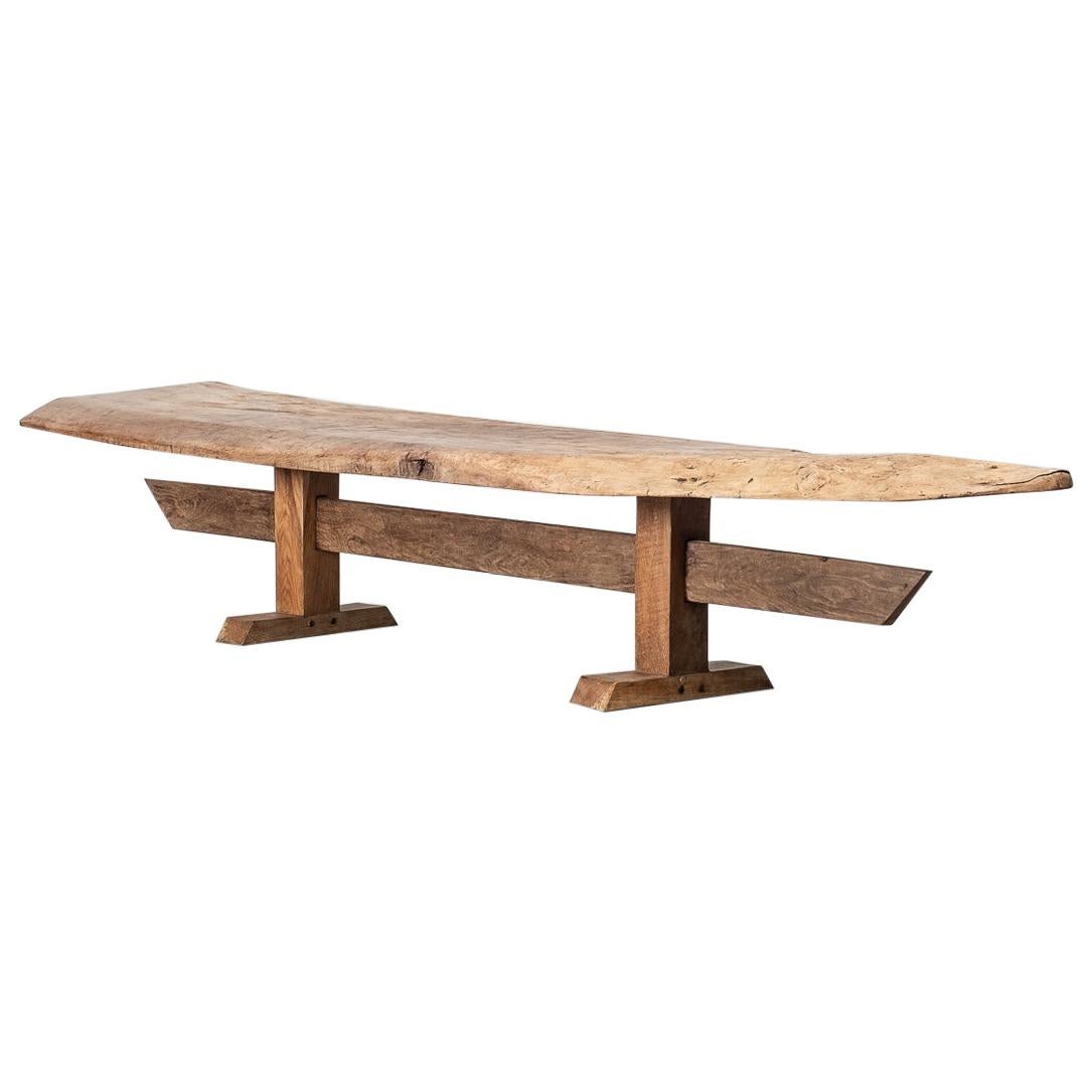 Ancient wooden bench, Britain, 1900s at 1stDibs