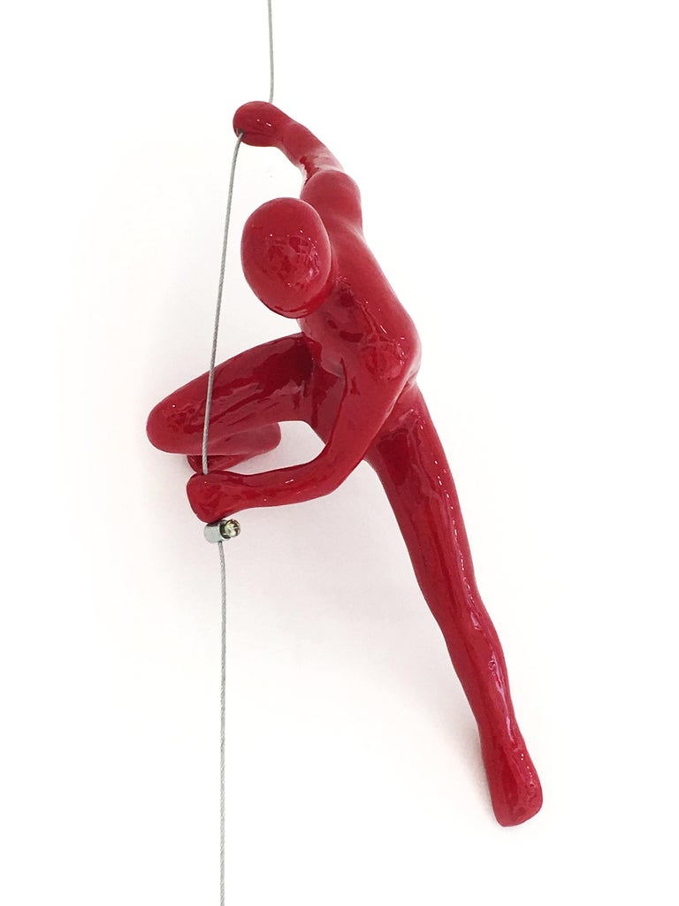 Ancizar Marin - Climber 12 (Red), Resin at 1stDibs