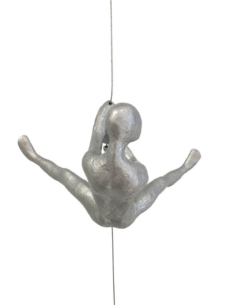 Ancizar Marin - Climber 12 (Silver), Resin For Sale at 1stDibs