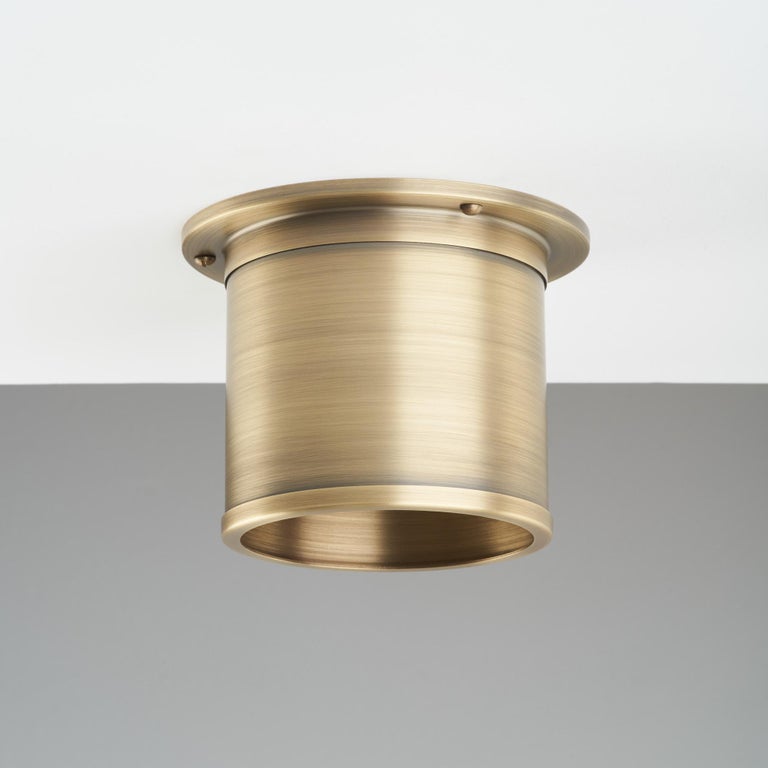 And Objects Compton Spot Diffuser, Aged Brass Recessed Spot Light Shade ...