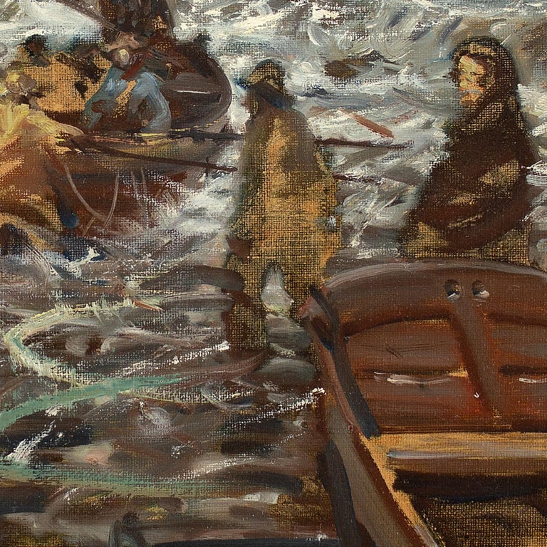 Anders Hune - Anders Hune, Lifeboat, Oil Painting For Sale at 1stDibs