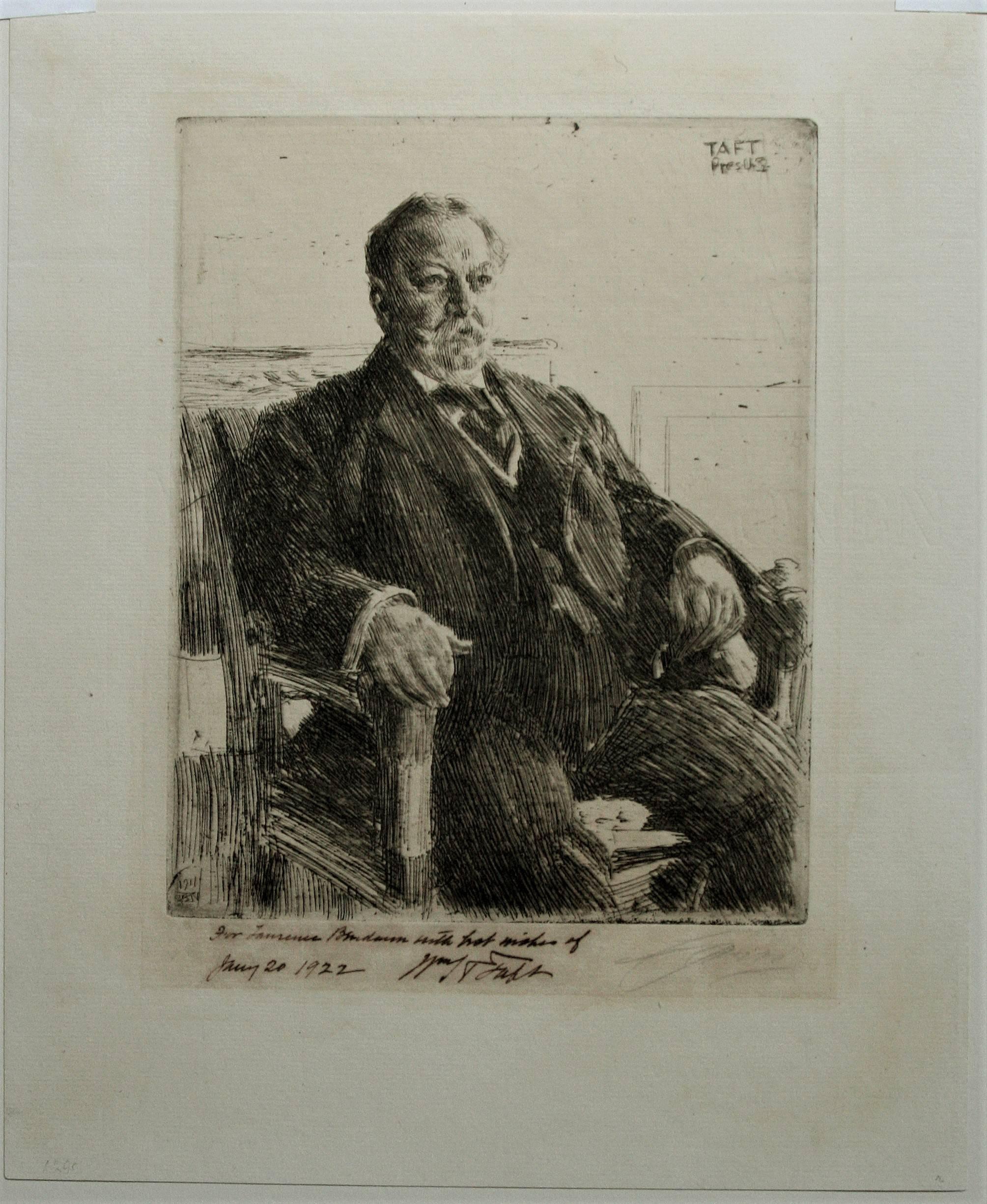 Anders Zorn - President William H. Taft at 1stDibs | taft trust busting ...