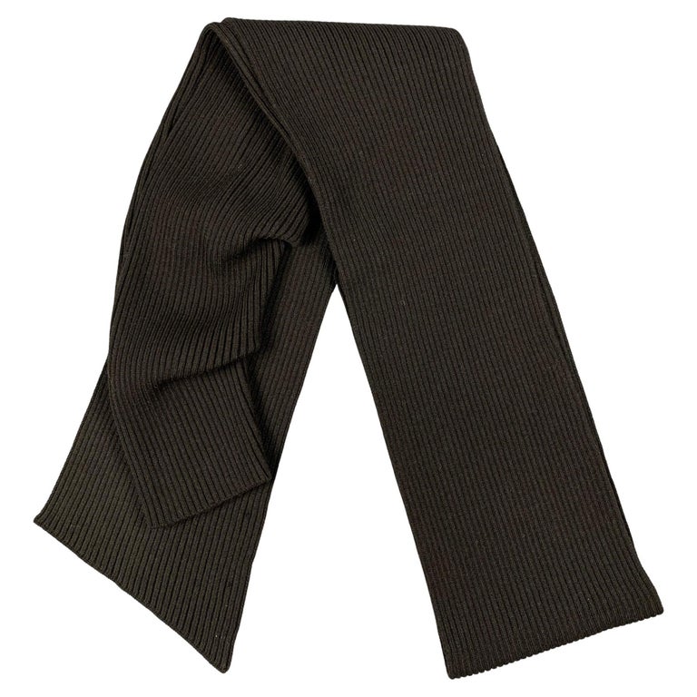 ANDERSON BELL Size S Black Knitted Wool Acrylic One Sleeve Scarf For ...