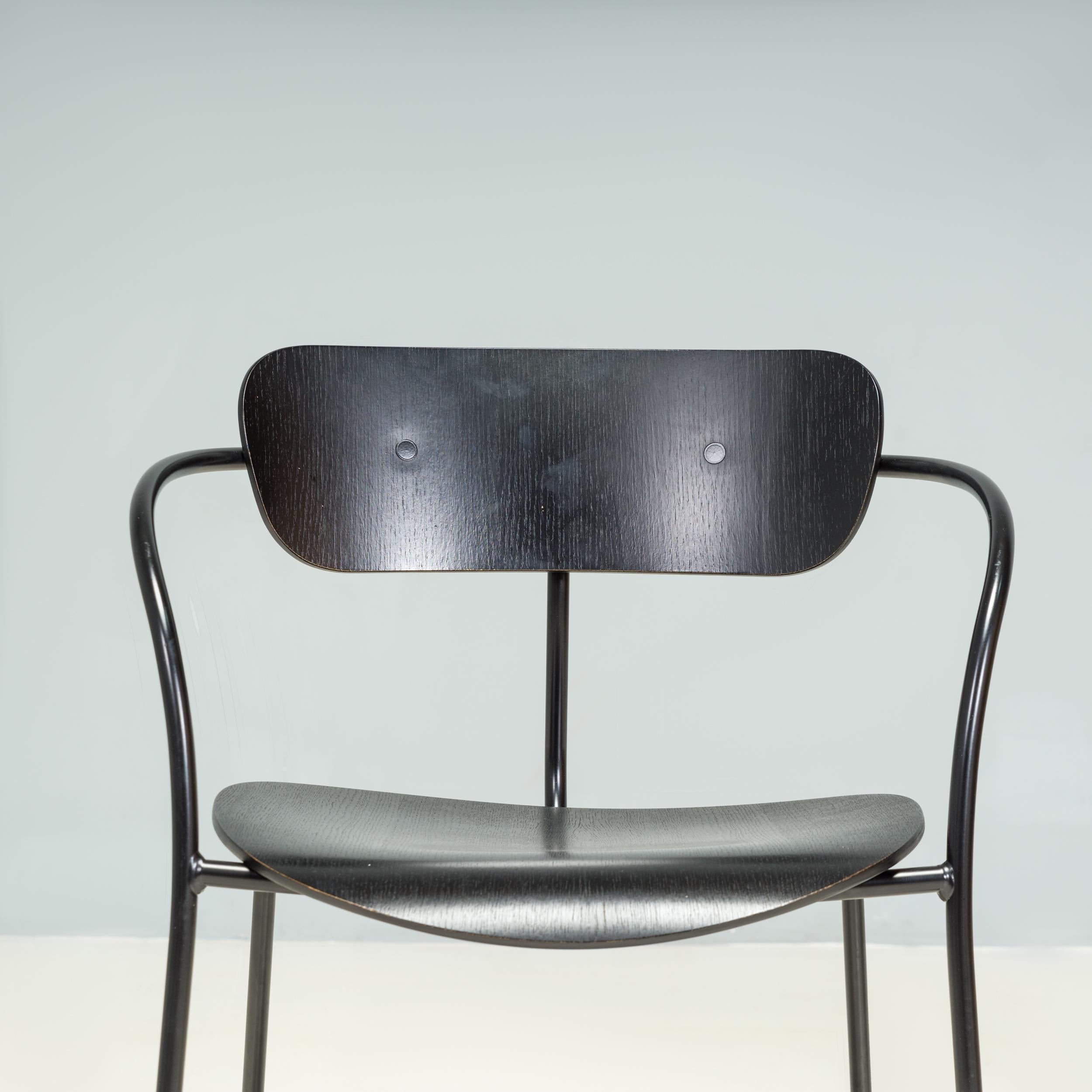 Anderssen and Voll for &Tradition Black Oak AV1 and AV2 Pavilion Chairs, Set of 8 For Sale at ...