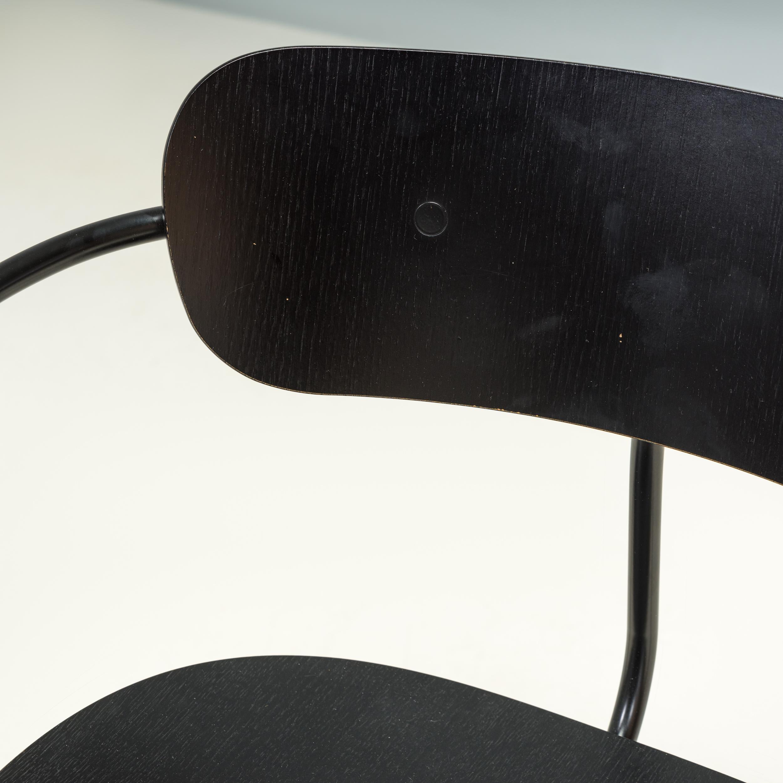 Anderssen and Voll for &Tradition Black Oak AV1 and AV2 Pavilion Chairs, Set of 8 For Sale at ...