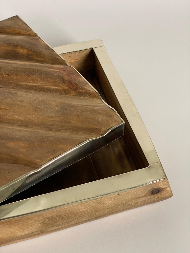 Andes Large Wood and Alpaca Silver Box For Sale at 1stDibs