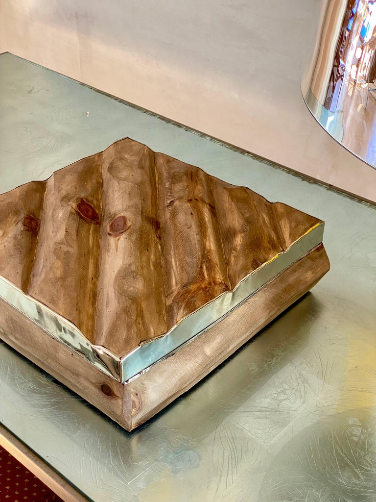 Andes Large Wood and Alpaca Silver Box For Sale at 1stDibs