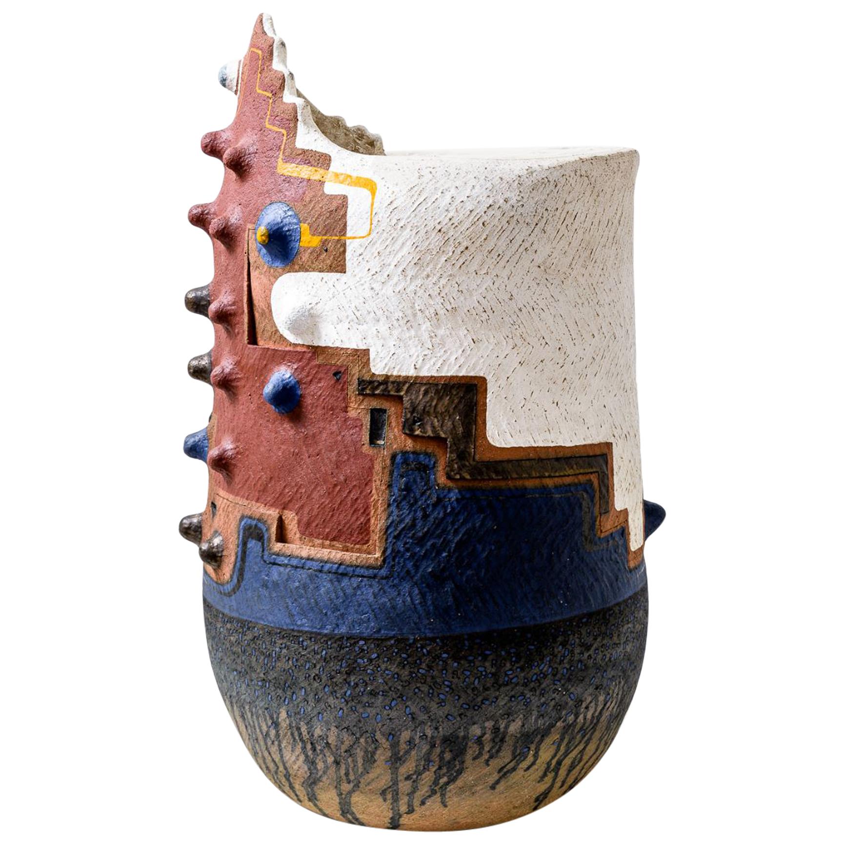 Andile Dyalvane, "Idladla (Grain Silo)", Terracotta Clay Sculptural ...