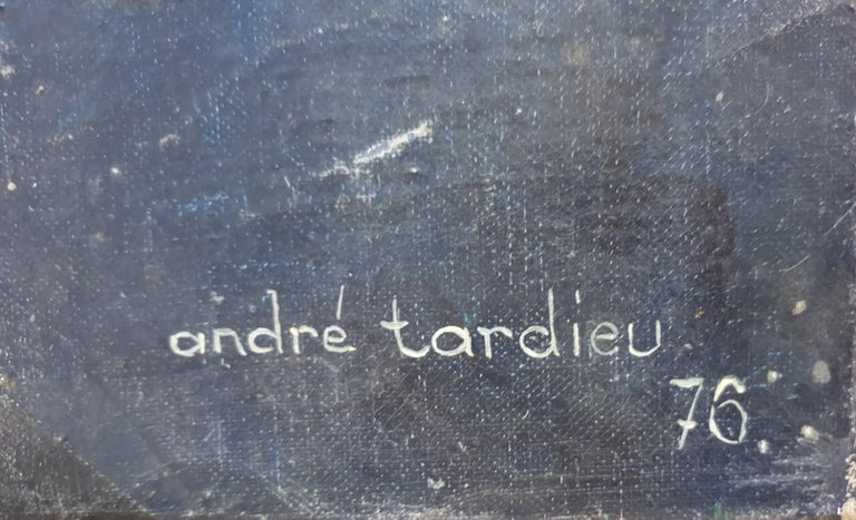 André Tardieu - Mid-century Abstract Expressionist Oil on Canvas. For ...