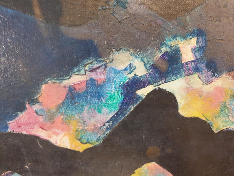 André Tardieu - Mid-century Abstract Expressionist Oil on Canvas. For ...