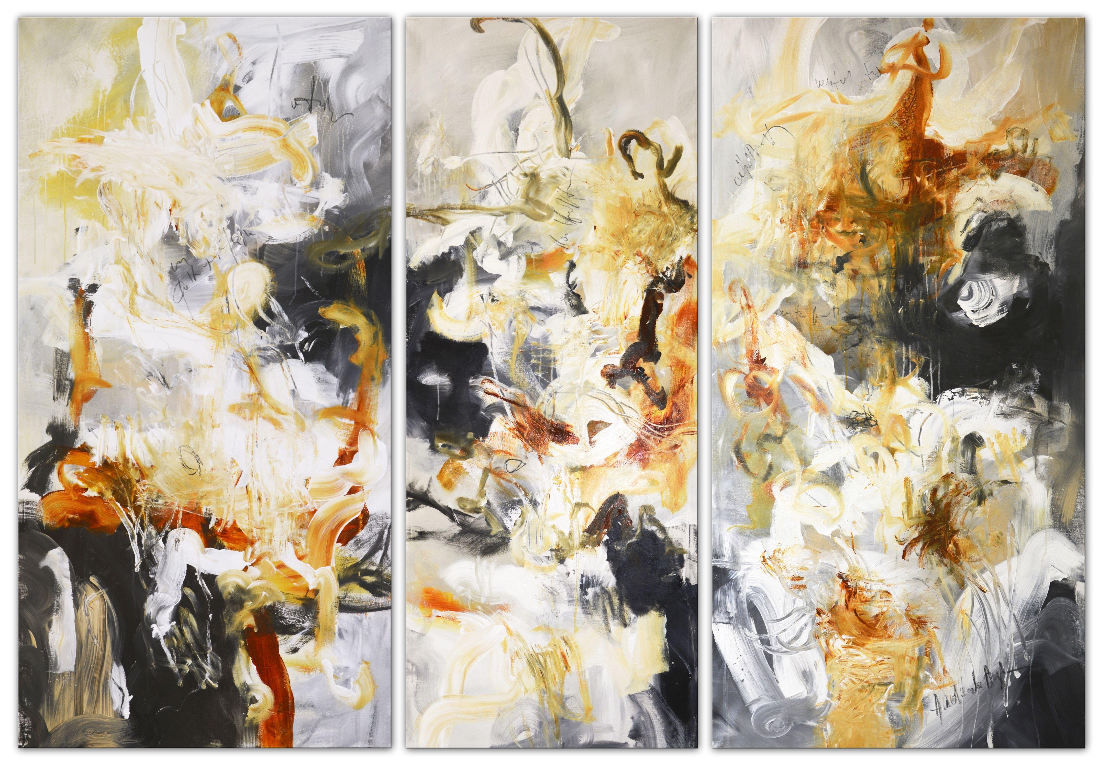 Andrada Anghel - Read aloud the drawing on walls, Painting, Acrylic on ...