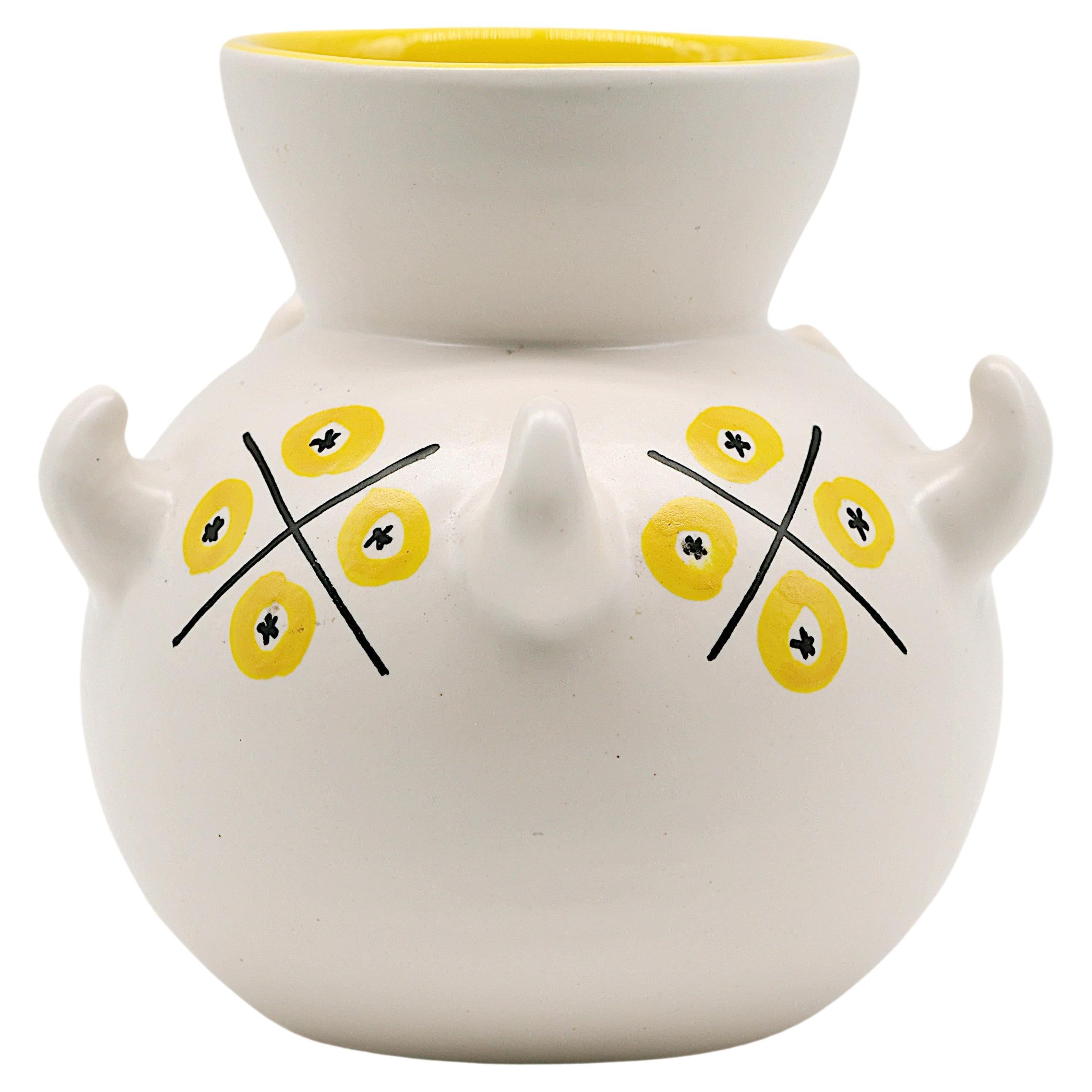 Andre Baud Midcentury Vase, Vallauris 1950s For Sale at 1stDibs