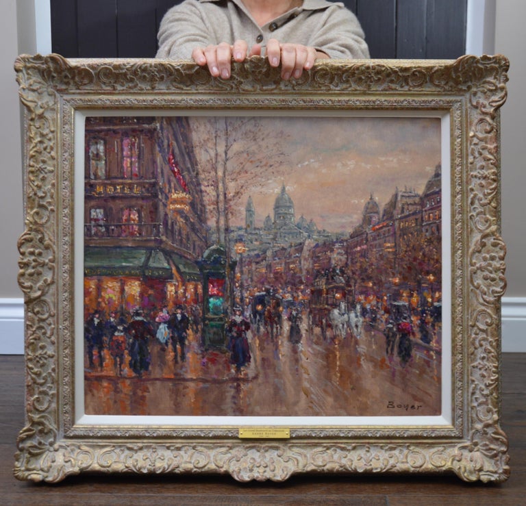 Andre Boyer - Les Grand Boulevard au Crépuscule - Post Impressionist ...