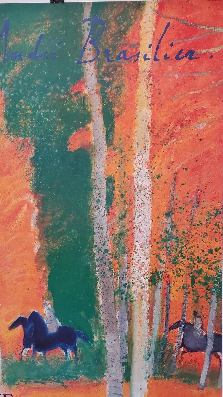 André Brasilier Original Exobition Poster GALERIE ETIENNE SASSI, 1990 ...