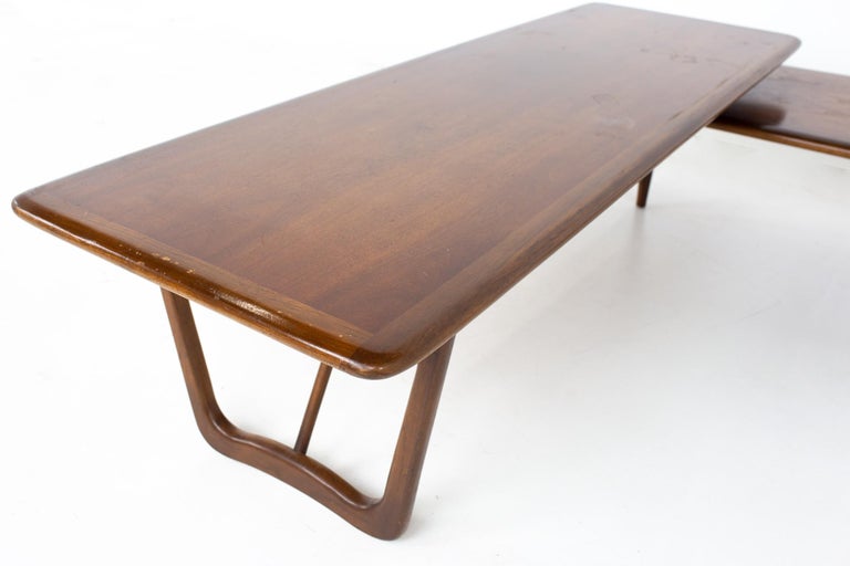 Andre Bus for Lane Perception Mid Century Walnut Switchblade Coffee ...