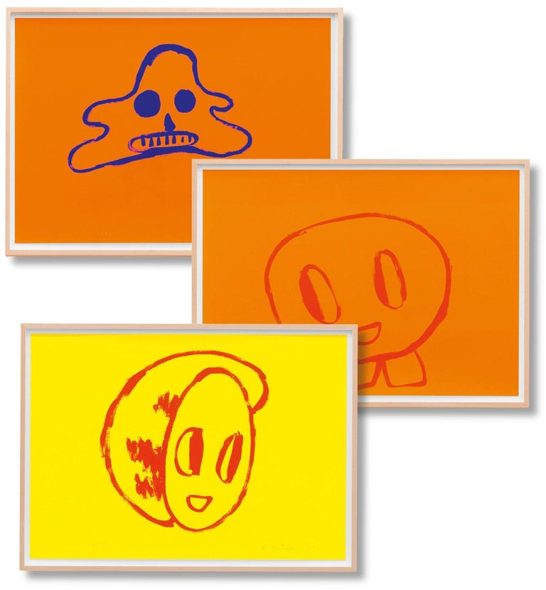 André Butzer - André Butzer. Set of 3 Screenprints ‘Untitled 4–6’, 2021 ...