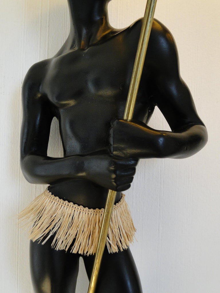 Andre Carli Pair French Vintage Sconces Wall Lamp France Plaster ...