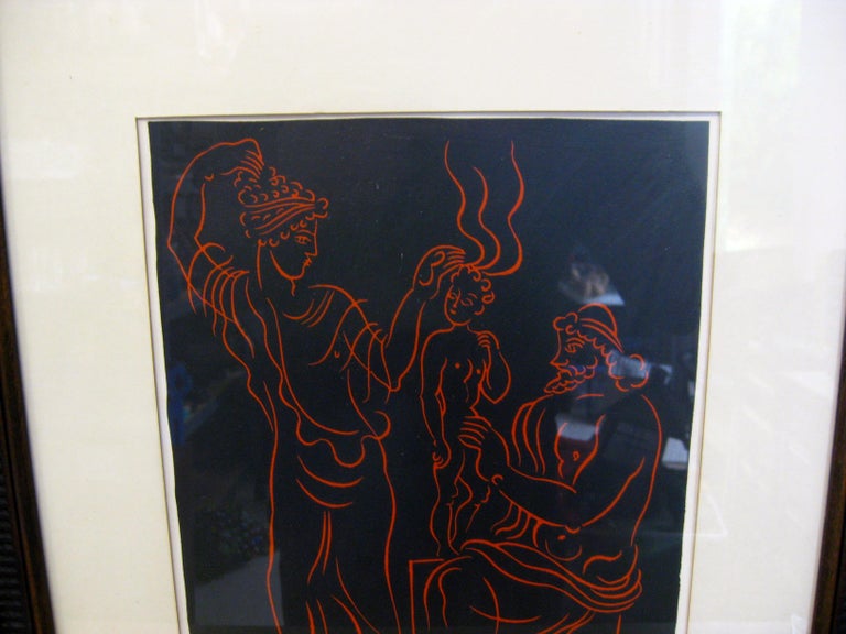 Andre Derain "L'enfant" Original Lithograph Print Framed French Artist ...