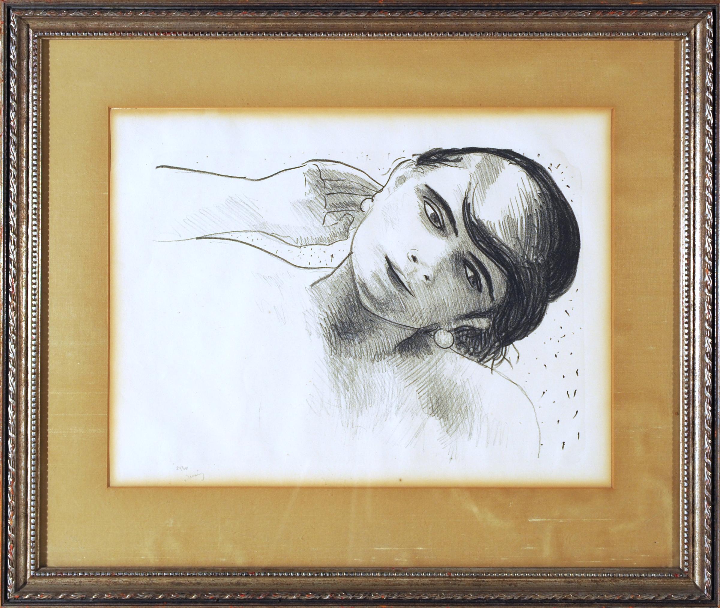 André Derain - Face of a Woman, Her hand behind the Ear at 1stDibs ...