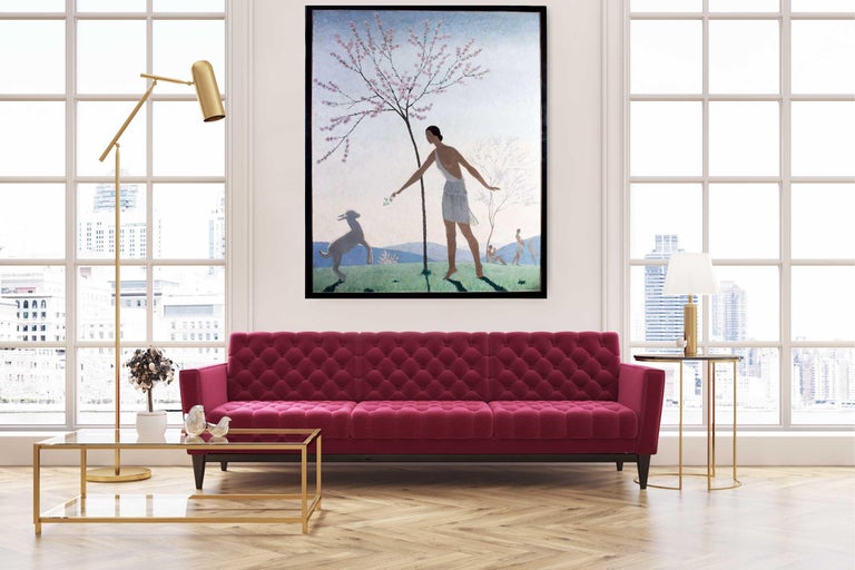 Andre-Edouard Marty - Stunning large original French art deco painting ...