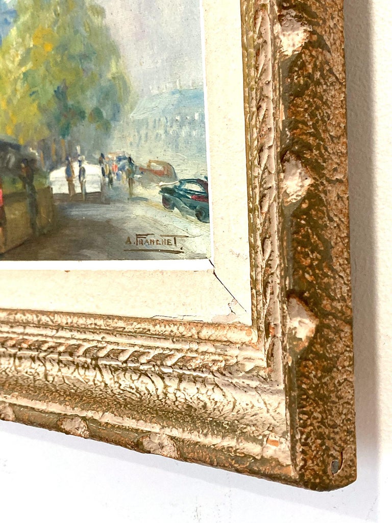 Andre Franchet - "View of Paris" Post-Impressionist Parisian Street ...