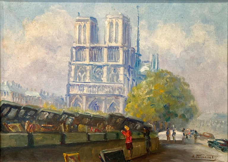 Andre Franchet - "View of Paris" Post-Impressionist Parisian Street ...