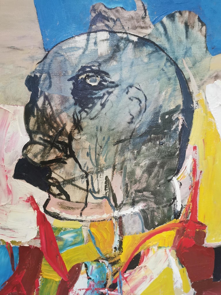 André François van Vuuren - Large Expressionist figurative Oil Painting ...