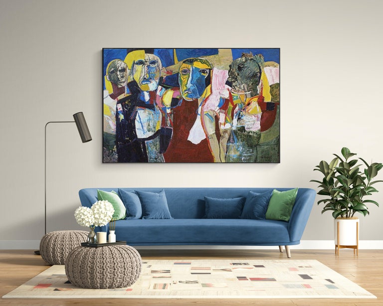 André François van Vuuren - Large Expressionist figurative Oil Painting ...