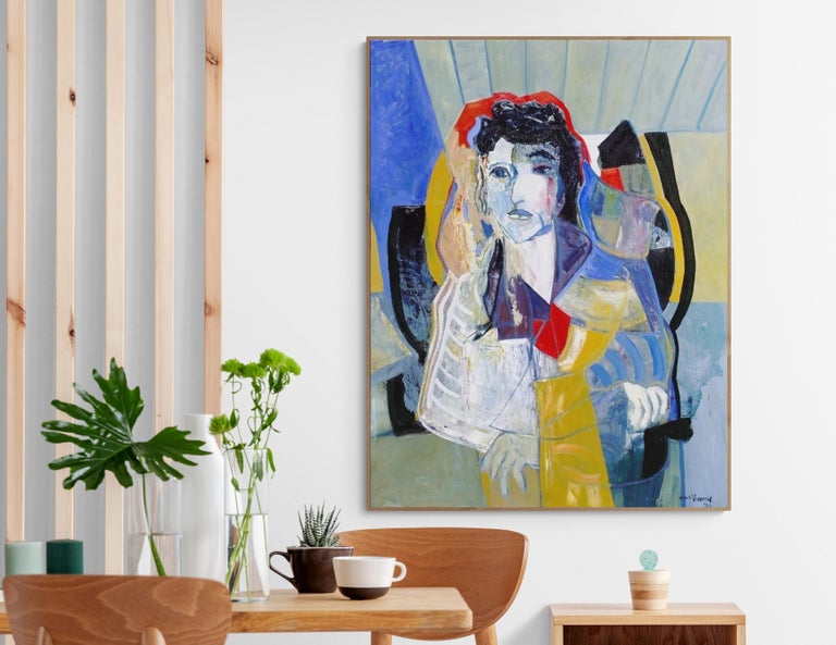André François van Vuuren - Large Expressionist Portrait Oil Painting ...