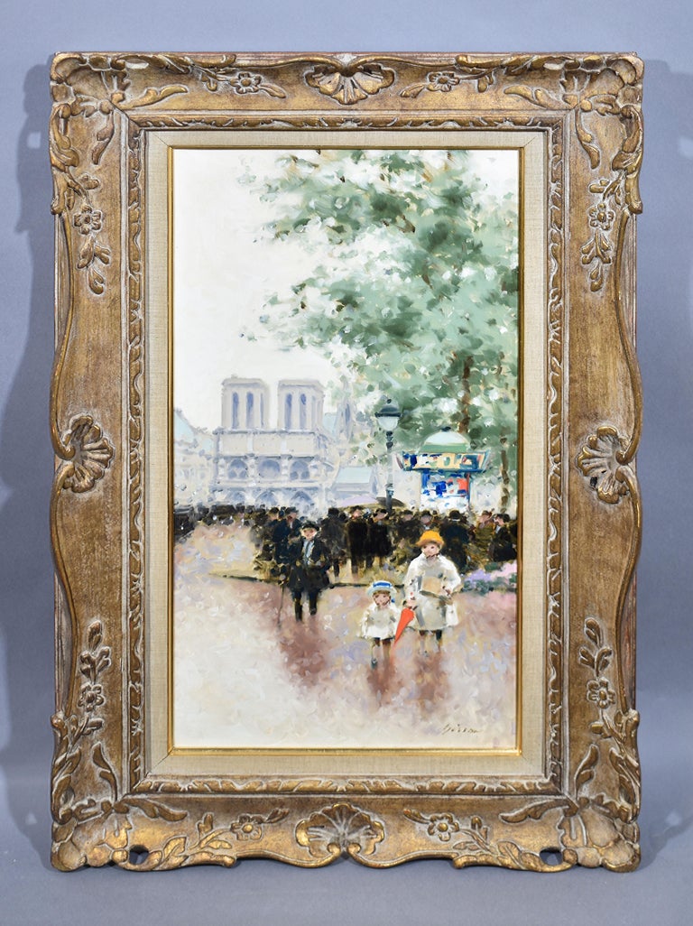 André Gisson - Andre Gisson Antique Original Impressionist Paris Street ...