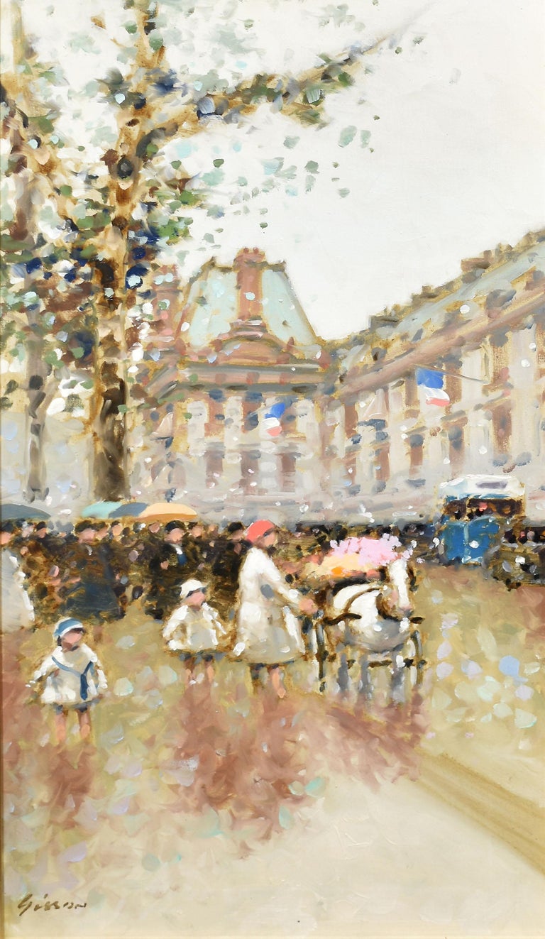 André Gisson - Andre Gisson Antique Original Impressionist Paris Street ...
