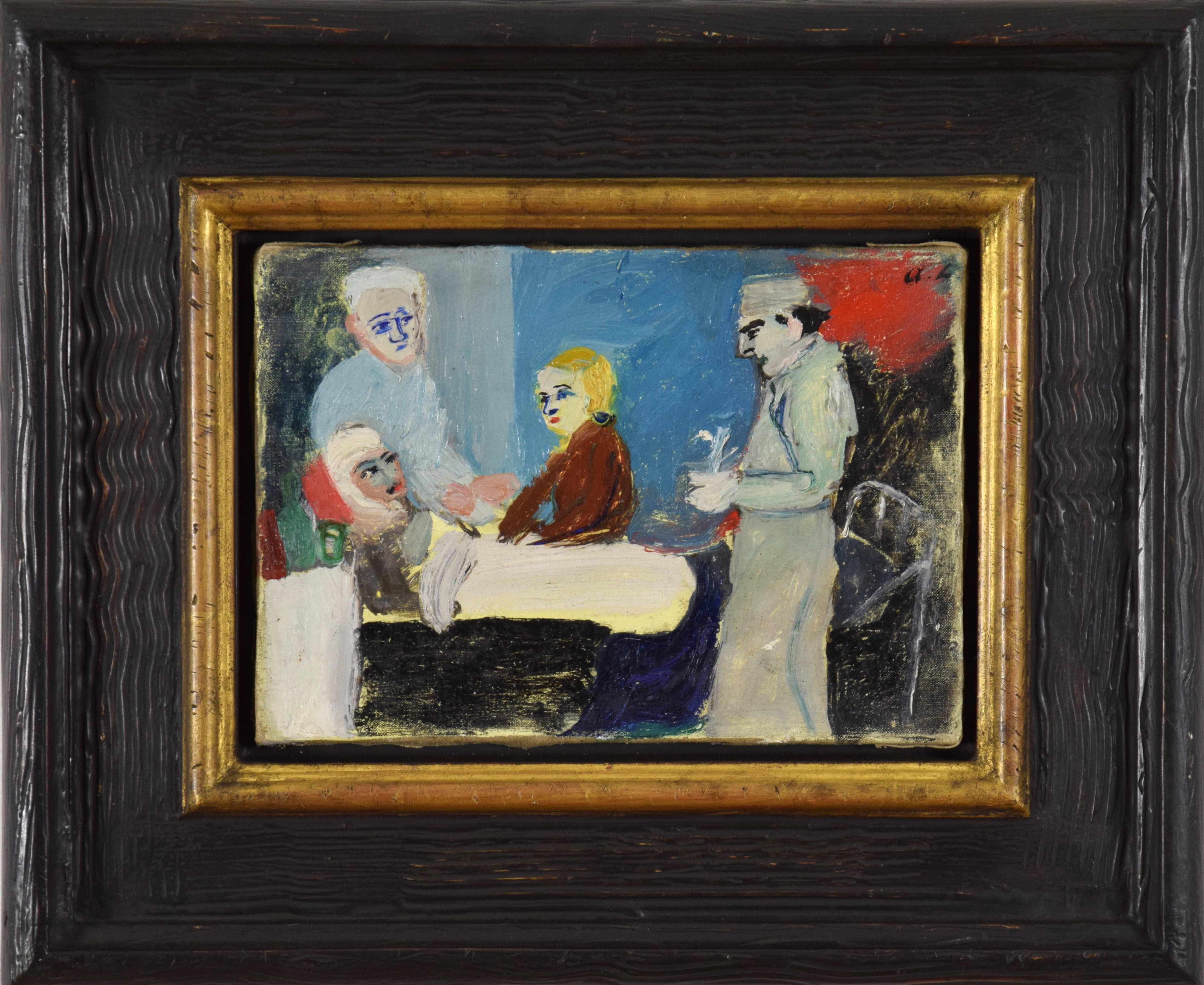 André Lanskoy - La Malade by André Lanskoy - Figurative oil painting ...