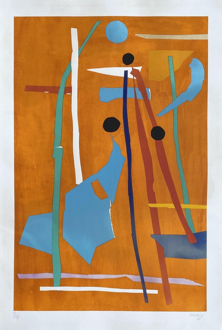 André Lanskoy - Abstract composition - Original Lithograph Hand Signed ...