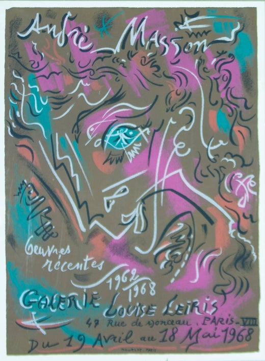 André Masson - French Abstract Surrealist Vintage Lithograph Mourlot ...