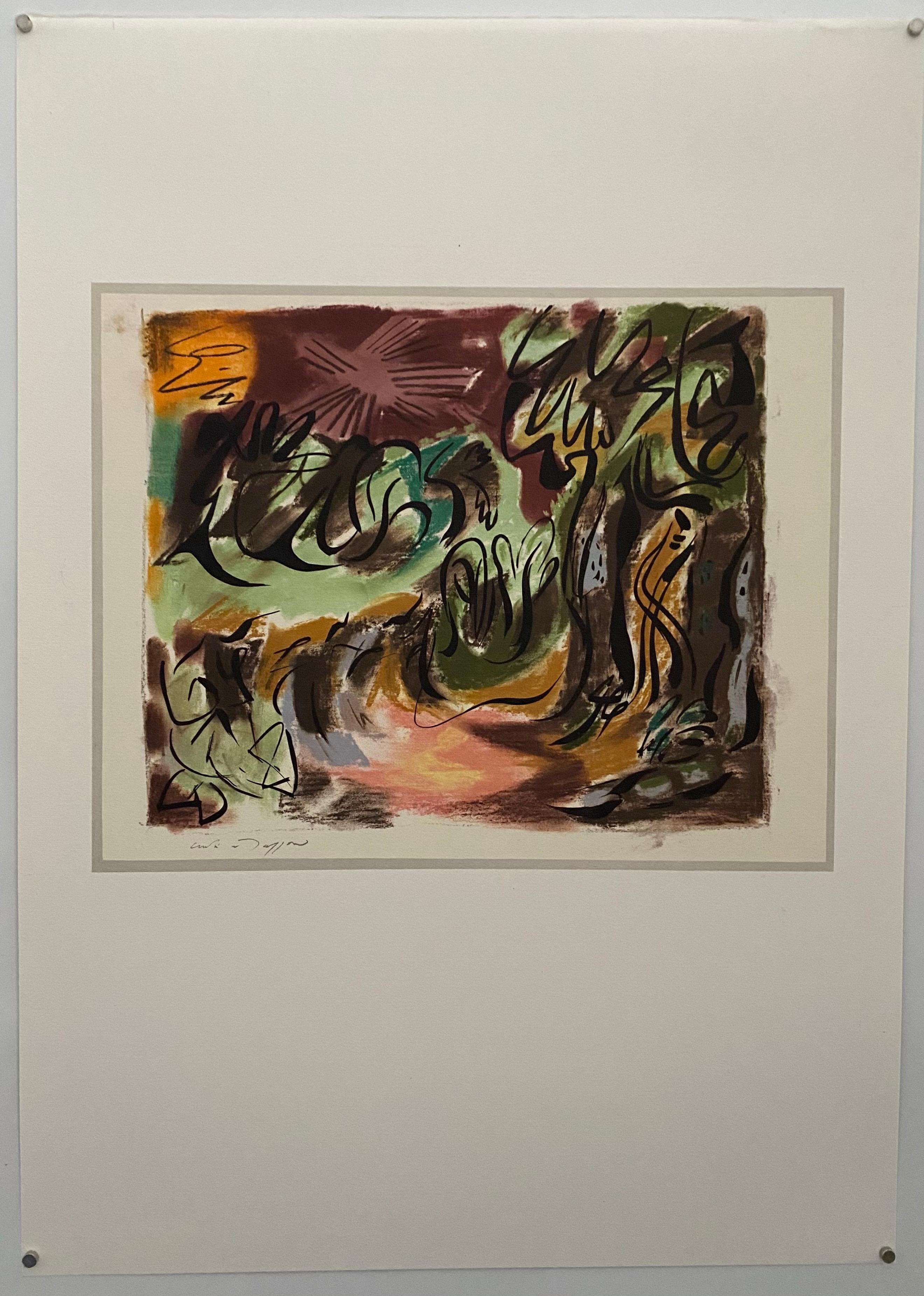 André Masson - French Abstract Surrealist Color Lithograph Andre Masson ...