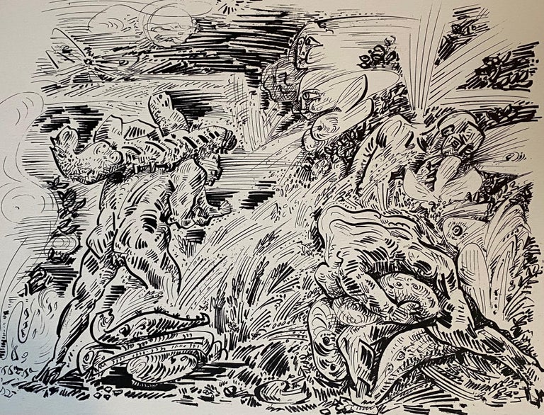 André Masson - French Abstract Surrealist Lithograph Andre Masson ...