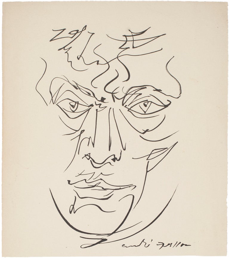 André Masson - Portrait - Lithograph by André Masson - Late 20th ...