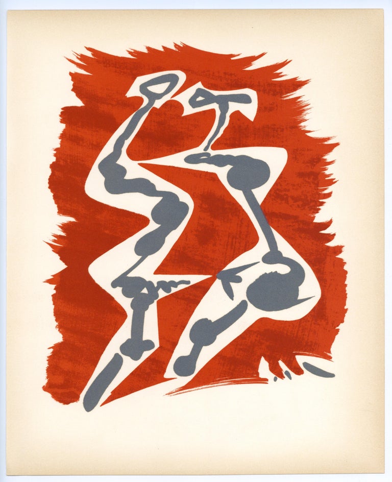 André Masson - "Seduction, en rouge, gris et blanc" original lithograph ...